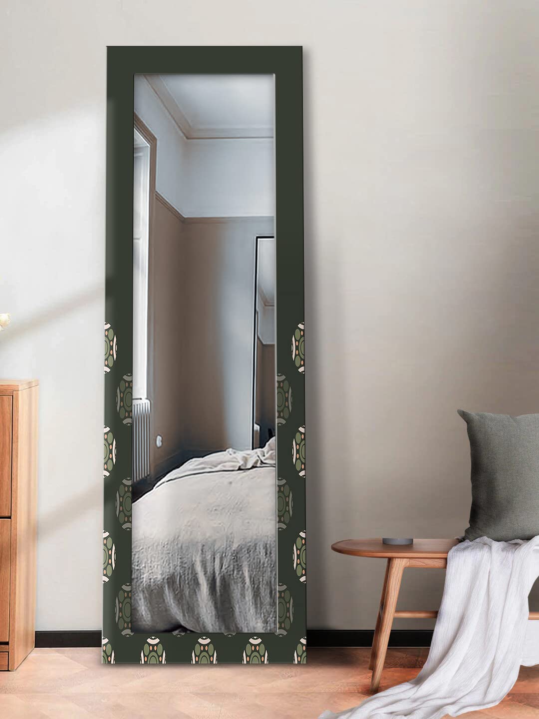 Buy 999STORE Engineered Wood Seamless Geometric Colorful Mandala Design ...