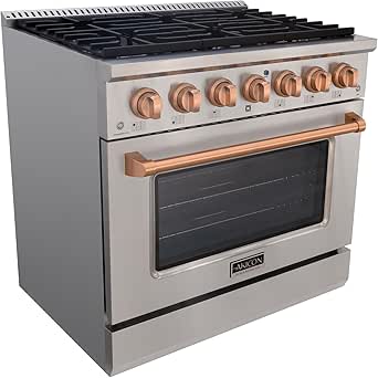 Amazon.com: Akicon 36 Inch Freestanding Gas Range - Gas Oven Stove with ...