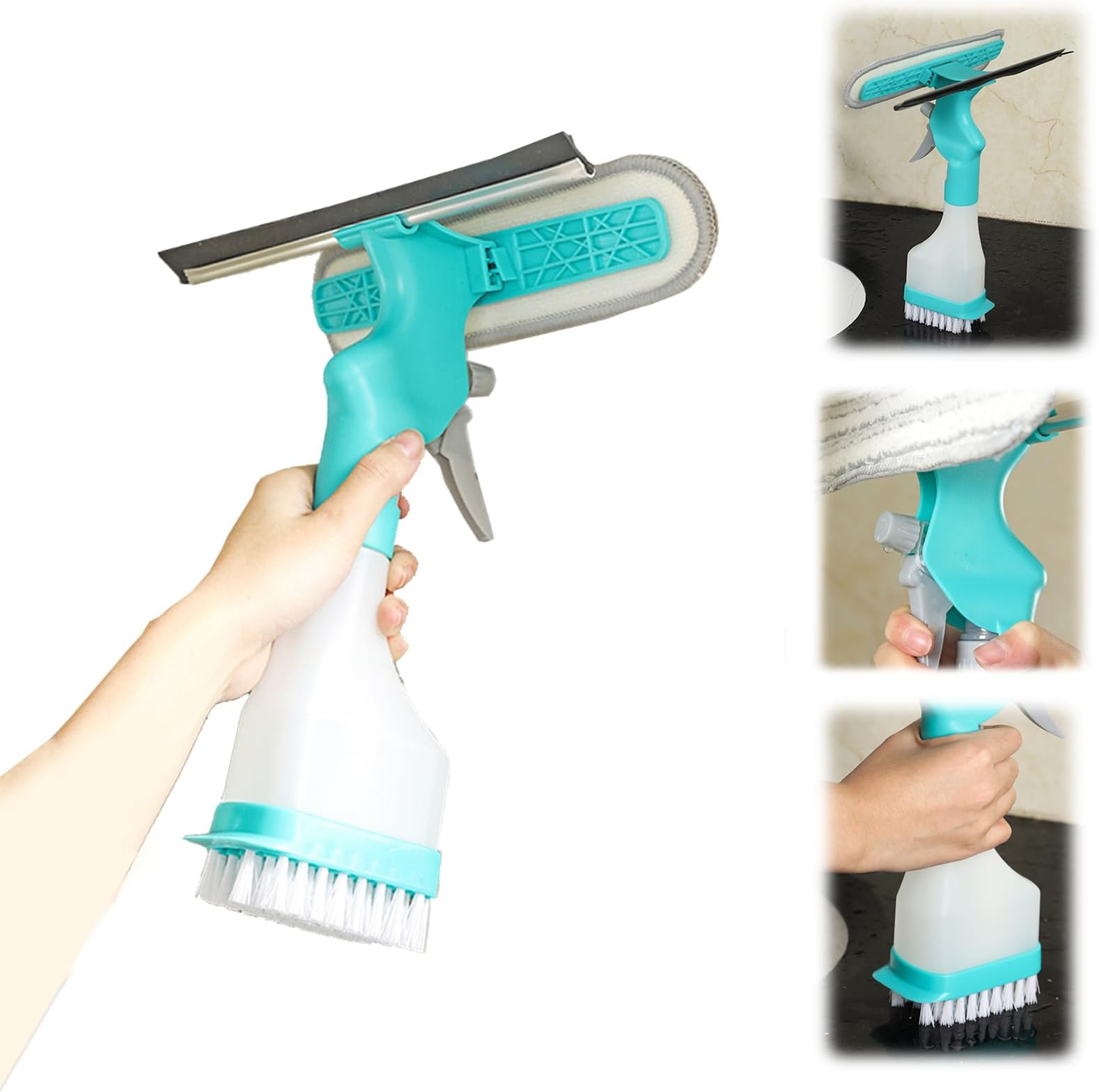 Amazon.com: 4 in 1 Window Cleaning Kit, Window Vacuum Squeegee Cordless ...
