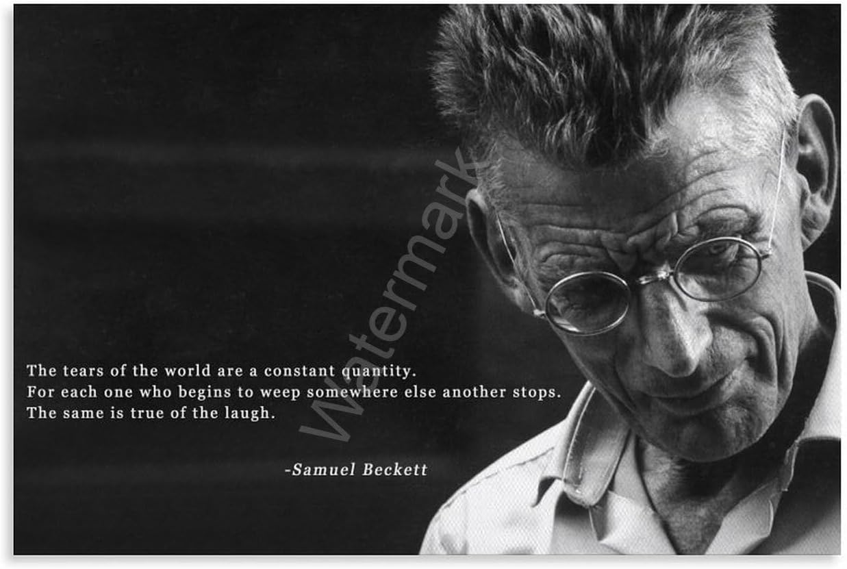 Amazon.com: Irish Writers Samuel Beckett Quote Poster Canvas Painting ...