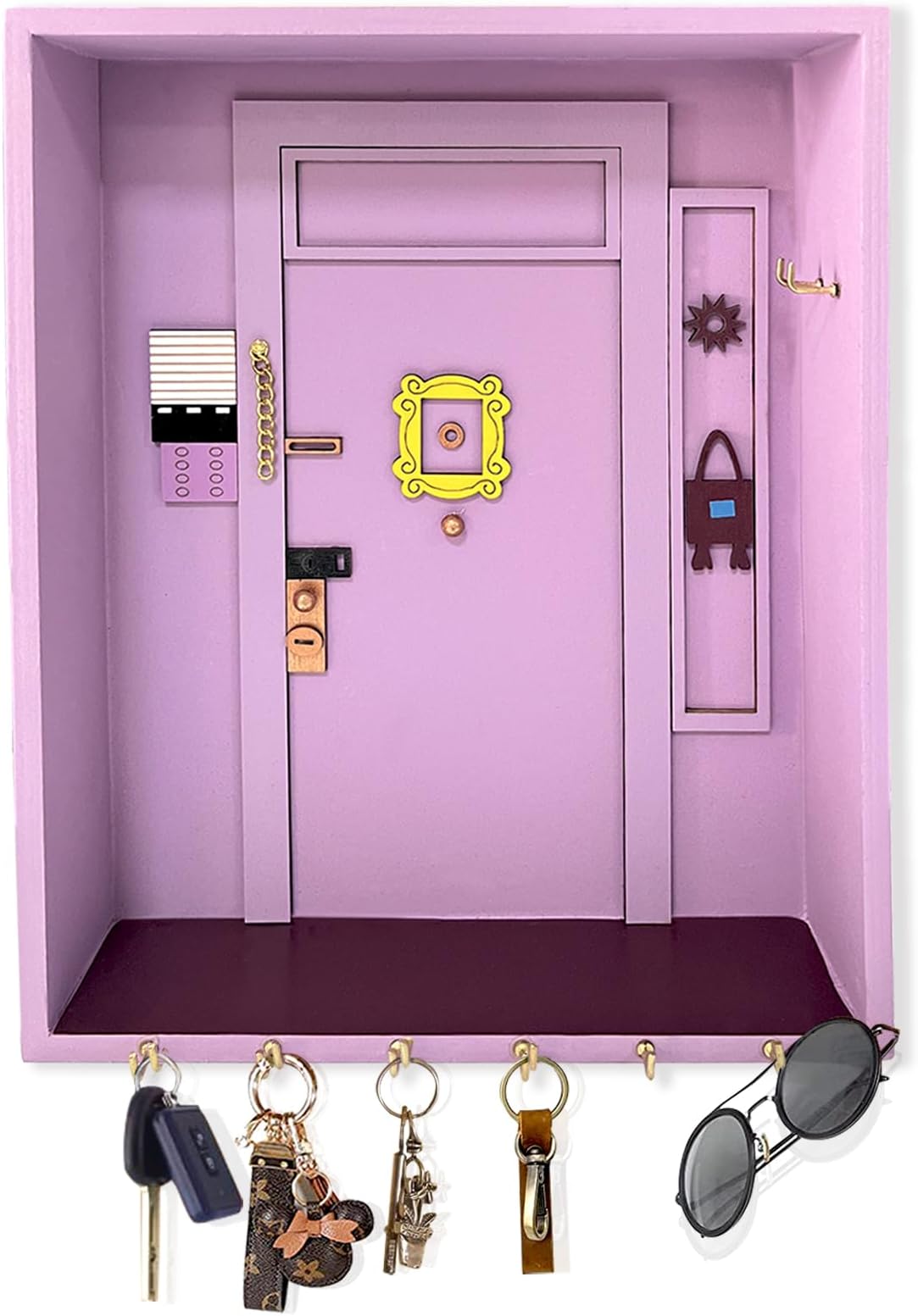 Amazon.com: UYIKOO Key Holder Key Hanger Wall Key 6 PCS Colorful ...