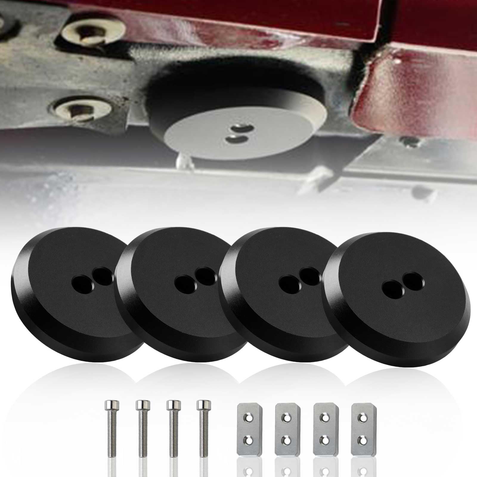 Amazon.com: PACEWALKER Corvette Jack Pucks Billet CNC Aluminum Jacking ...