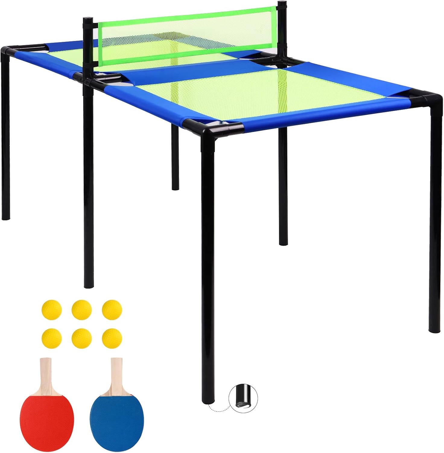 Amazon.com: Portable Ping Pong Table,Trampoline Ping Pong Table for ...