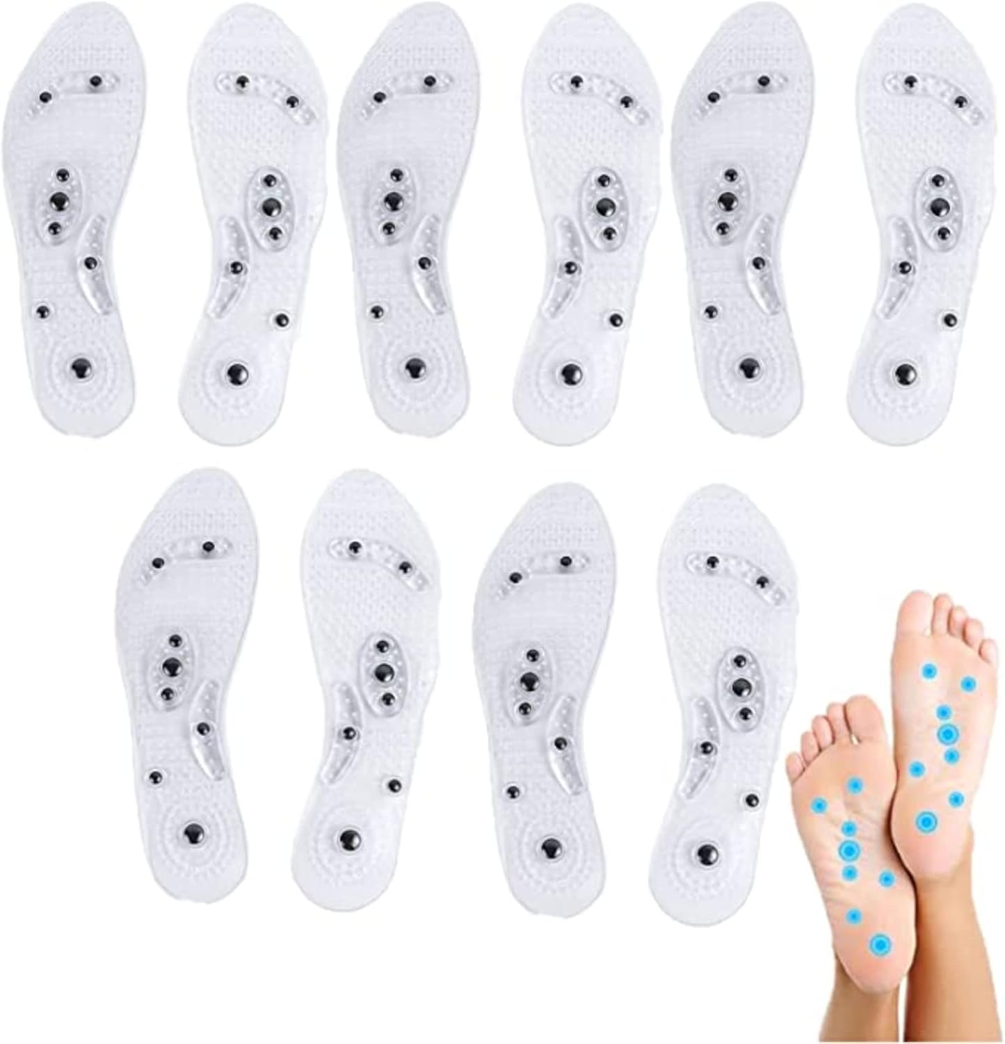 Amazon.com: DEIHEI Lymphvitic Magnetisch Massage Insole, Acupressure ...