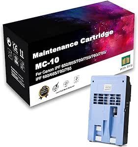 Amazon.com: MISKYN for Canon MC-10 MC10 Maintenance Cartridge, Replacement for Canon iPF 650 655 ...
