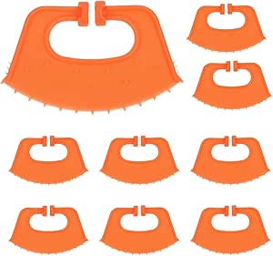 Amazon.com : Cabilock 10Pcs Orange Calf Weaning Nose Rings, Thickened ...