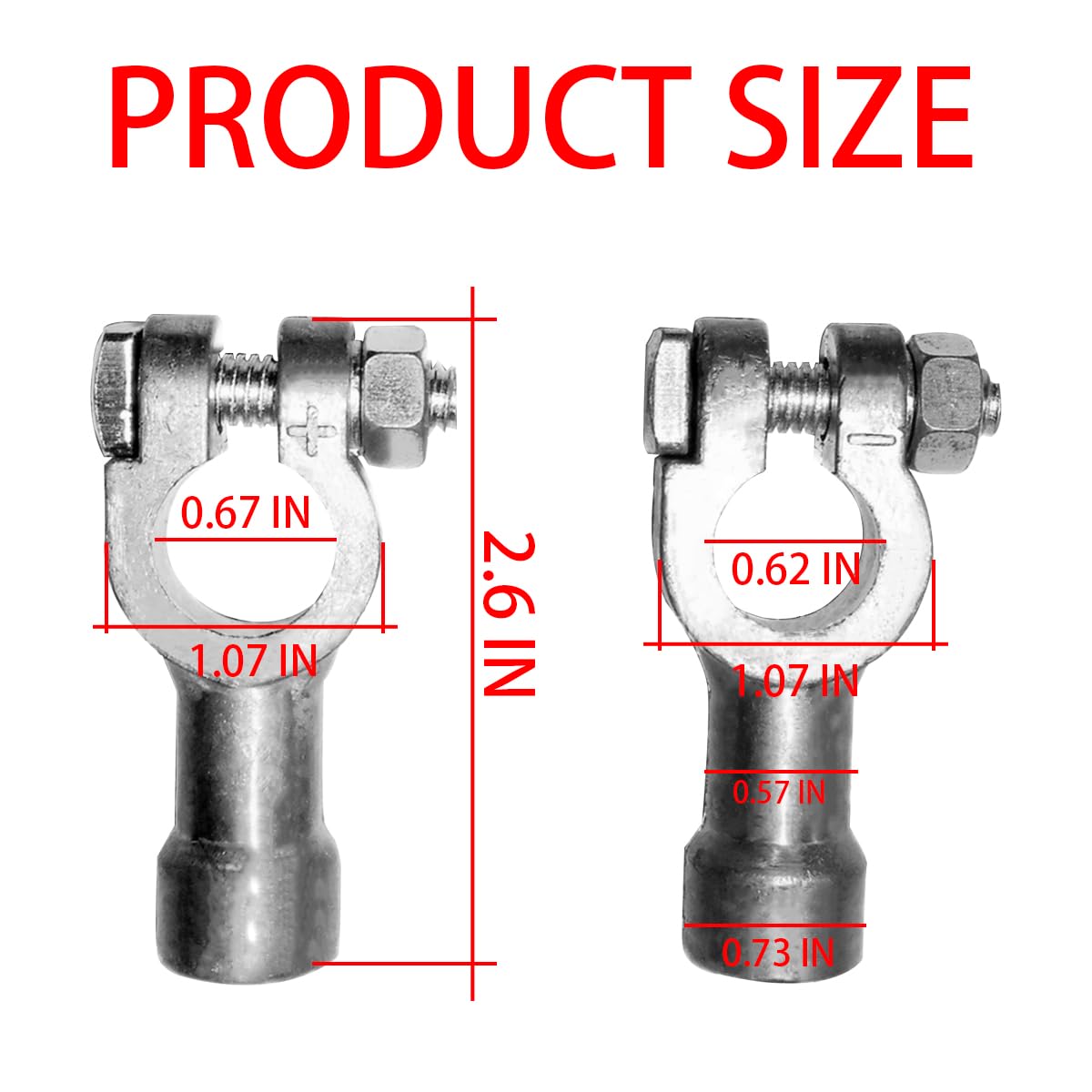 Snapklik.com : Bittwee Car Professional Positive And Negative Battery ...