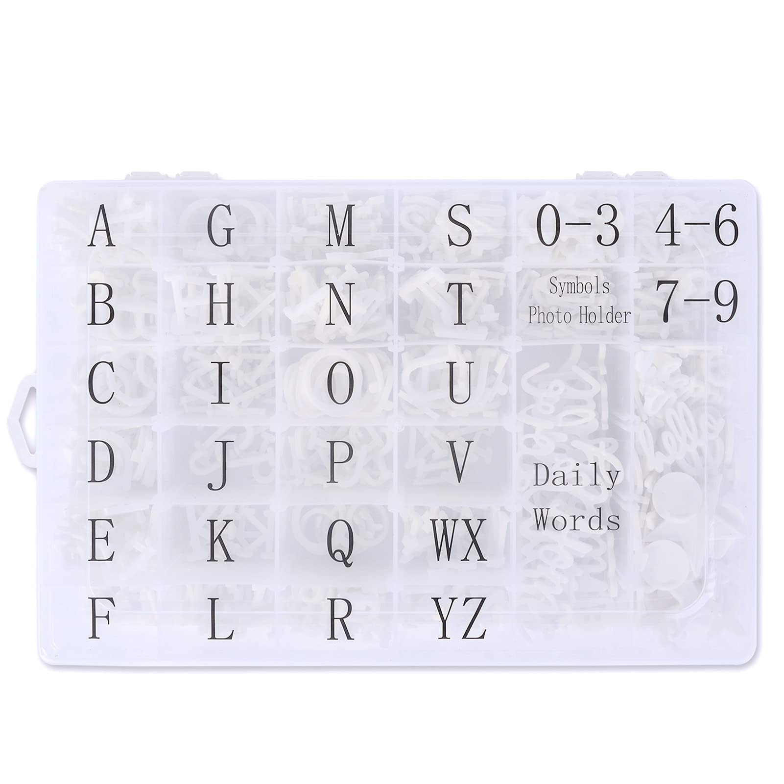 Snapklik.com : Letter Board Letters, 674 PRE-Cut Characters Letter ...