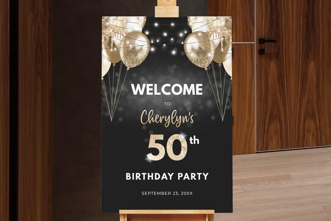 Amazon.com : Birthday Welcome Sign, Happy Birthday Yard Sign, Welcome ...