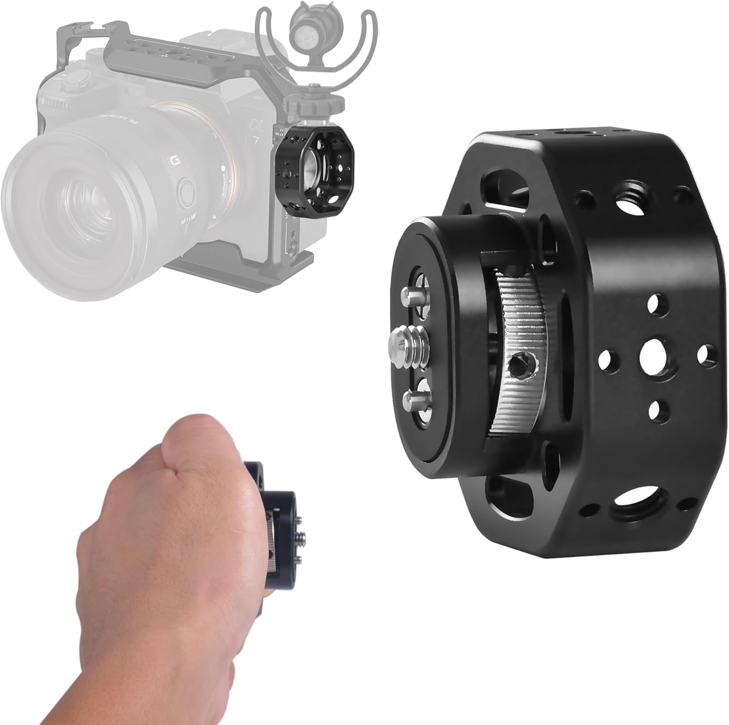 Amazon.com : Mini Side Handle Handgrip, Round Camera Cage Grip ...