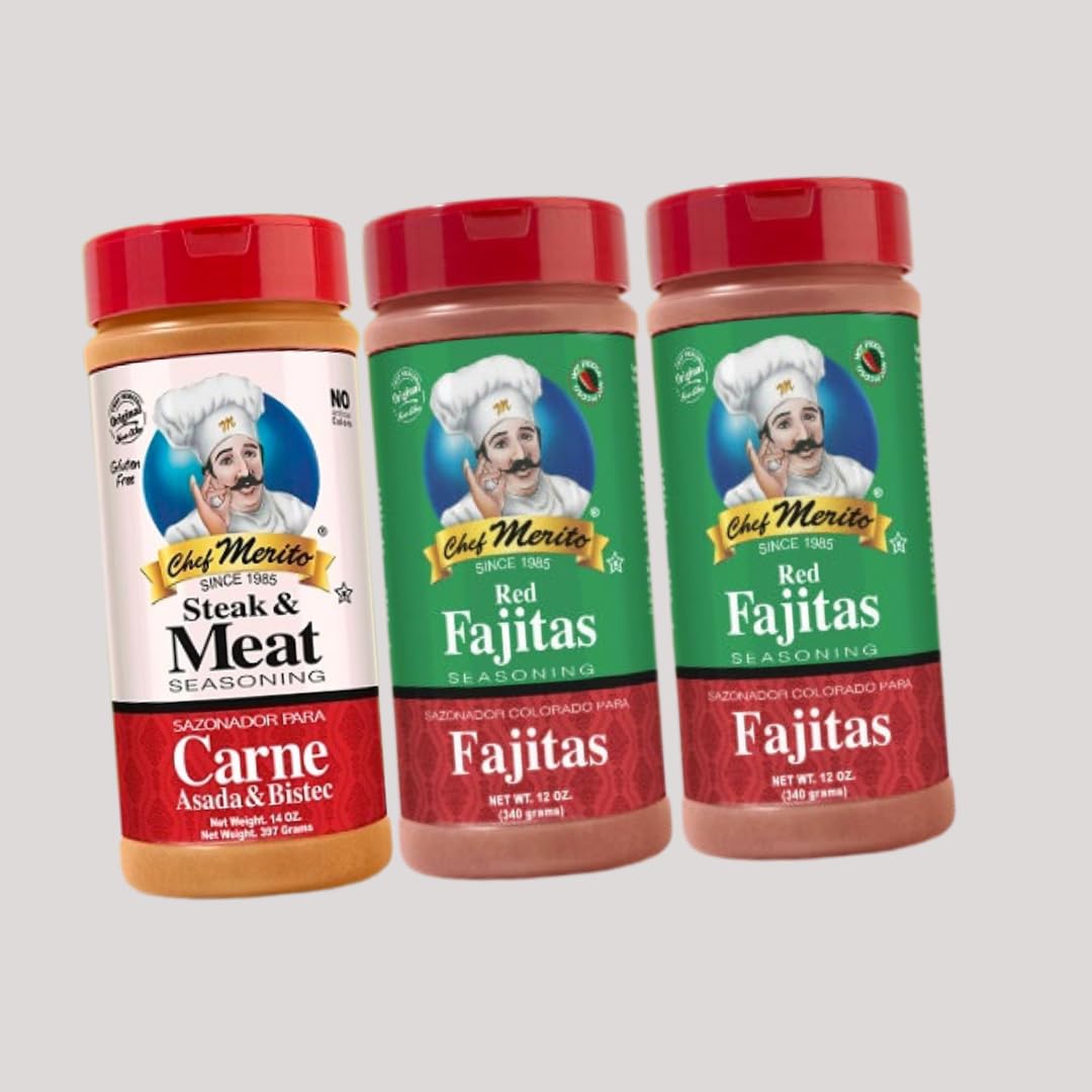 Amazon.com : Chef Merito - Super Savory Fajitas & Carne Asada - Bundle ...