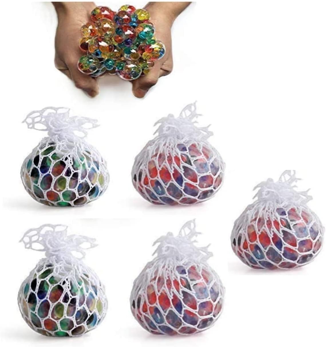 TOYSFAST® ( Pack of 1 ) Mesh Ball Squishy Mesh Stress Balls - Non-Toxic ...