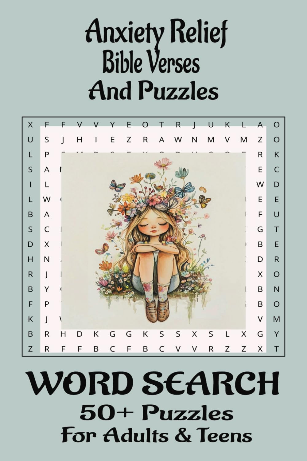 Anxiety Relief Word Search Puzzles And Bible Verses: Inspirational 6x9 ...