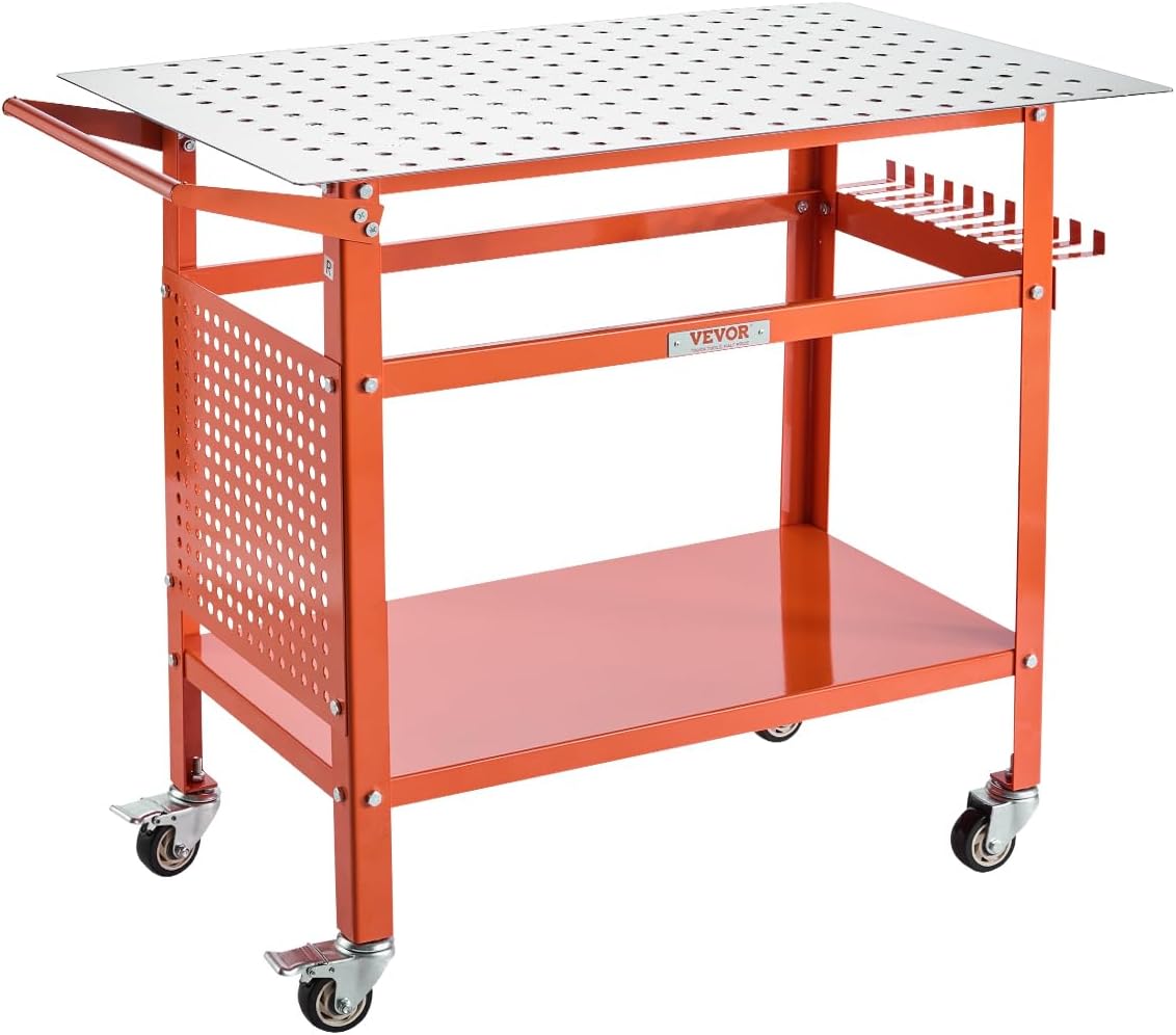 COSTWAY 36" x 18" Welding Table, 1200lbs Capacity Steel Welding ...