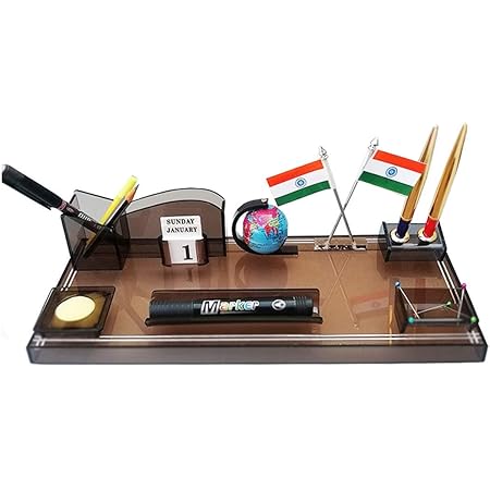 Executive Acrylic Pen Stand,Pen Holder for Office and Study Table Desk ...