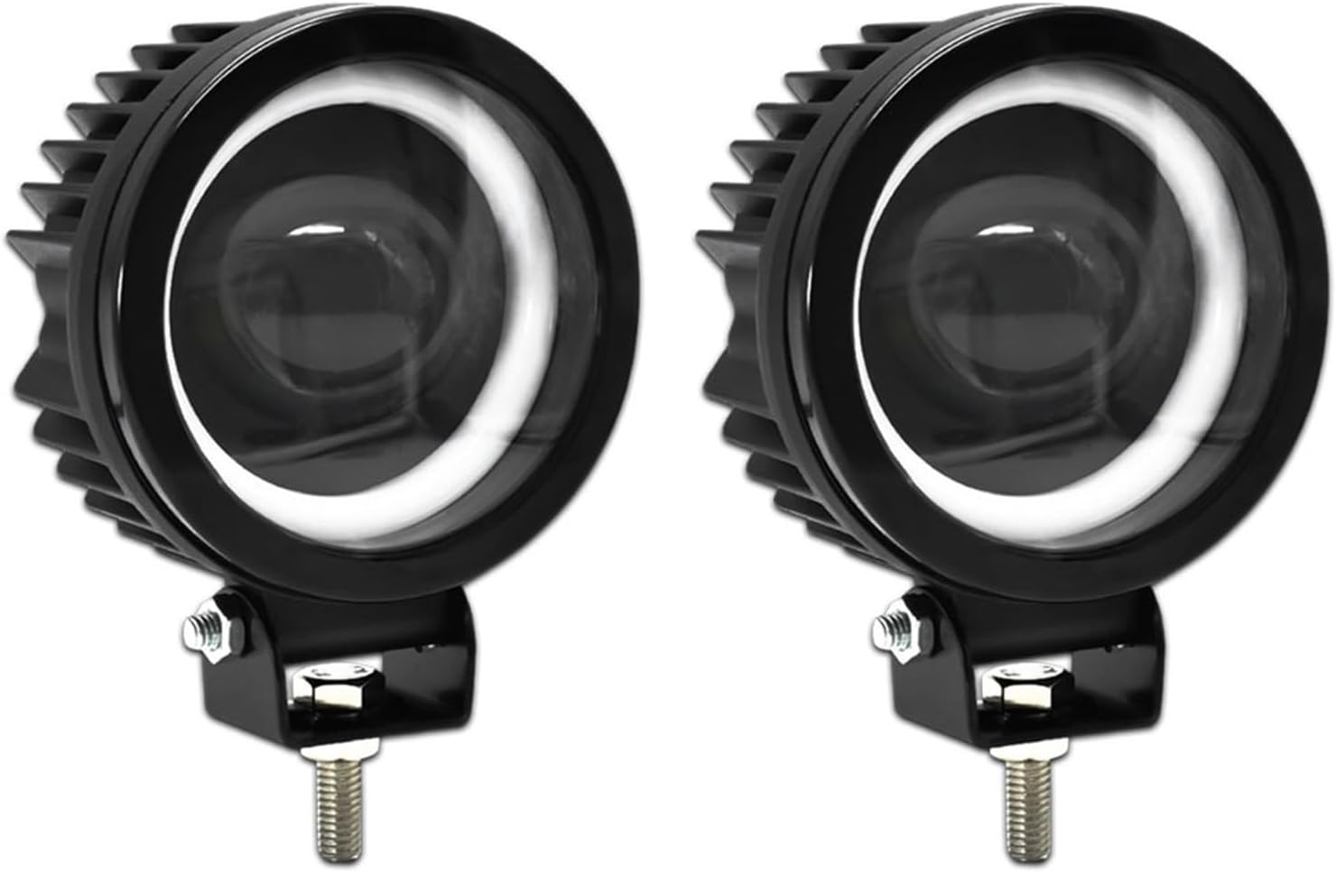 Motorcycle LED Driving Lights, 60W 6000LM 6000K/3000K Super Bright ...