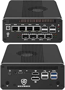 MOGINSOK 4x10Gbe Intel X710 SFP+ Micro Firewall Appliance Router with ...