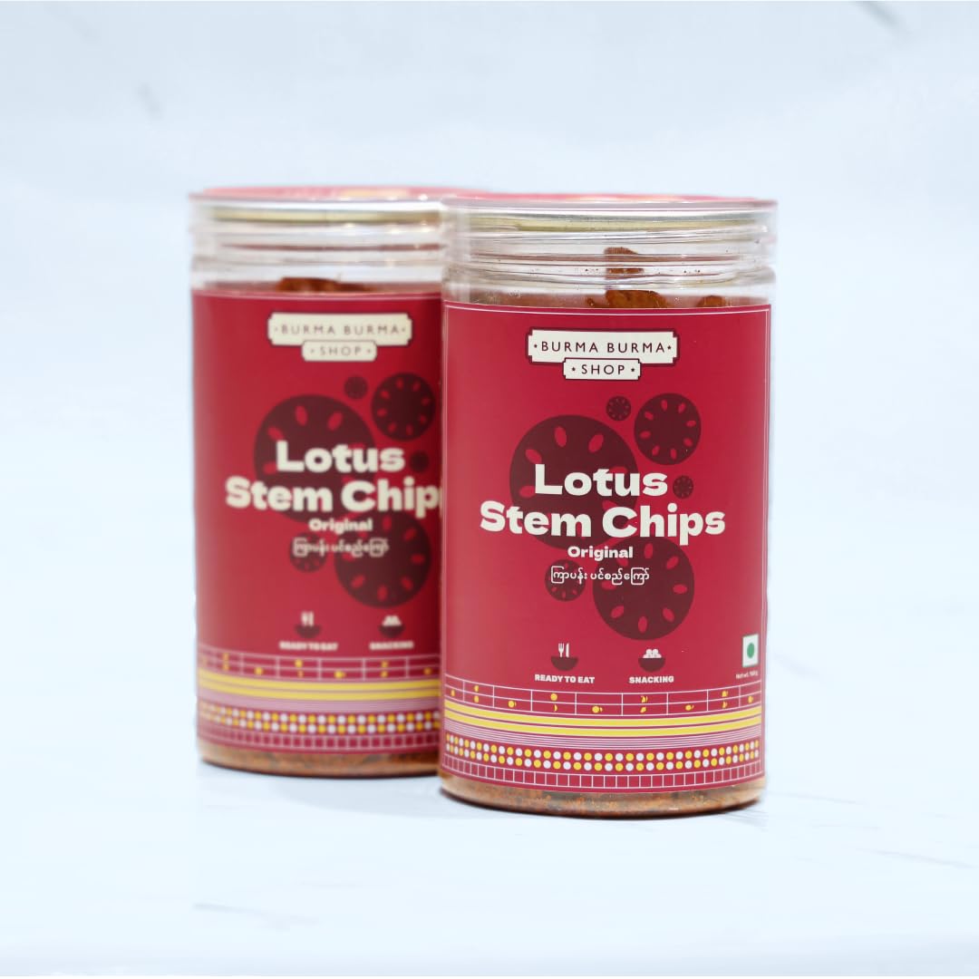 Burma Burma Lotus Stem Chips - 160 Gms | Authentic Burmese Hand-Cut ...