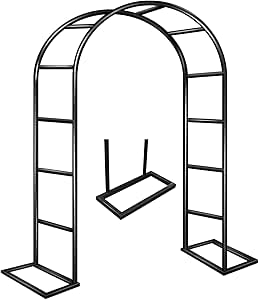 Metal Garden Arch Garden Wedding Arch For Lawn Backyard Patio, With ...