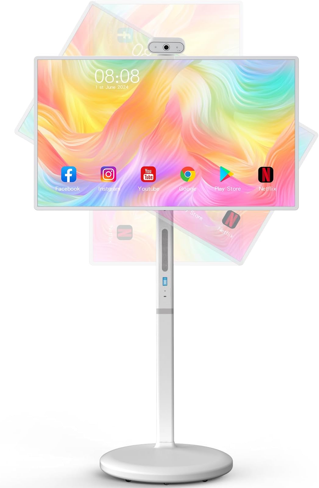 Amazon.com: 32" Portable Smart Screen 4K Portable TV with UHD Touch ...