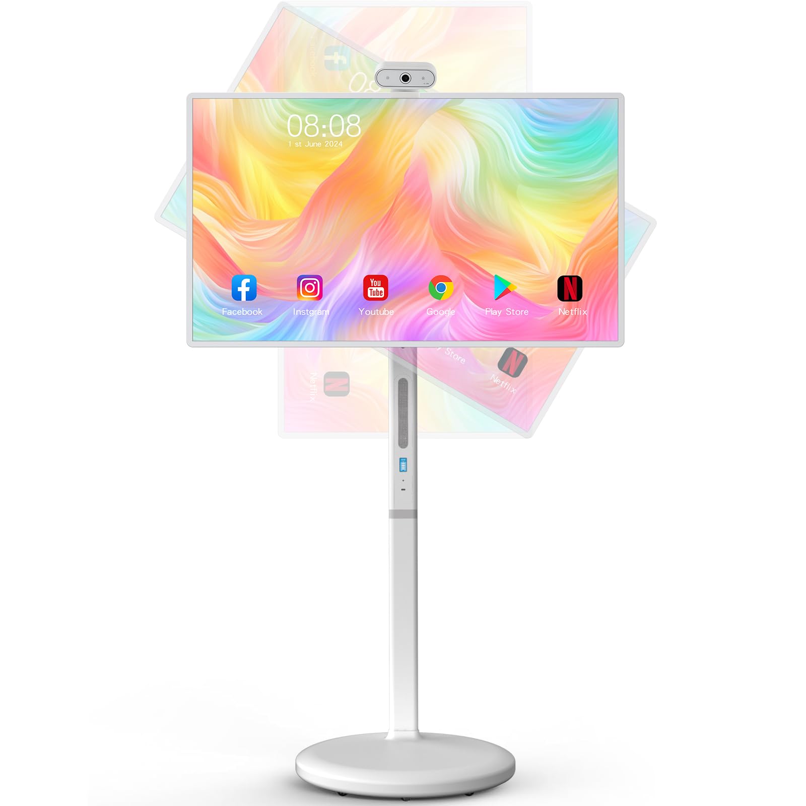 Amazon.com: Armerboard 32" 1080P Portable TV with Touch Screen Monitor ...