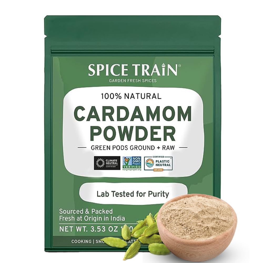 Cardamom Powder (100g/3.53oz) Gluten Free, Vegan, Raw Ground Elaichi ...