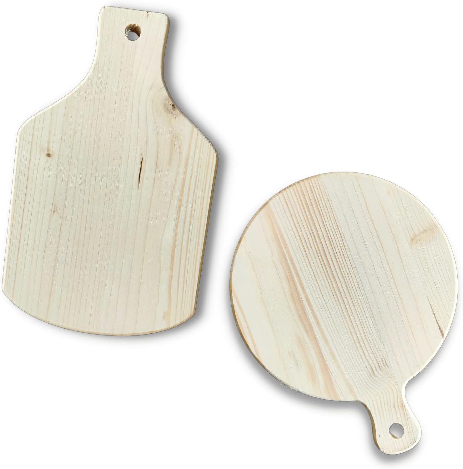 Set di 2 Taglieri in Legno Massiccio Spessore 2 cm, Taglia Verdure ...