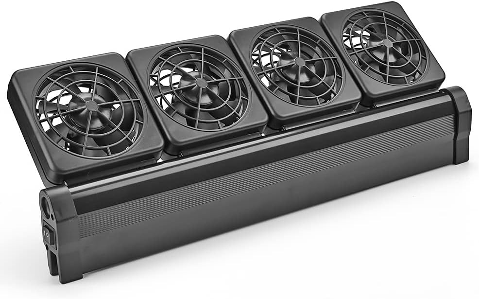 NP Aquarium Chillers Angle Adjustable Fish Tank Cooling Fan 2 Speeds ...