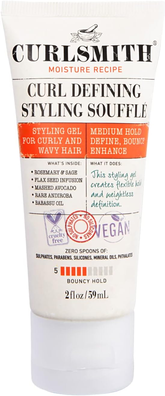 Curlsmith Curl Defining Styling Soufflé - Vegan Medium Hold Styling Gel ...