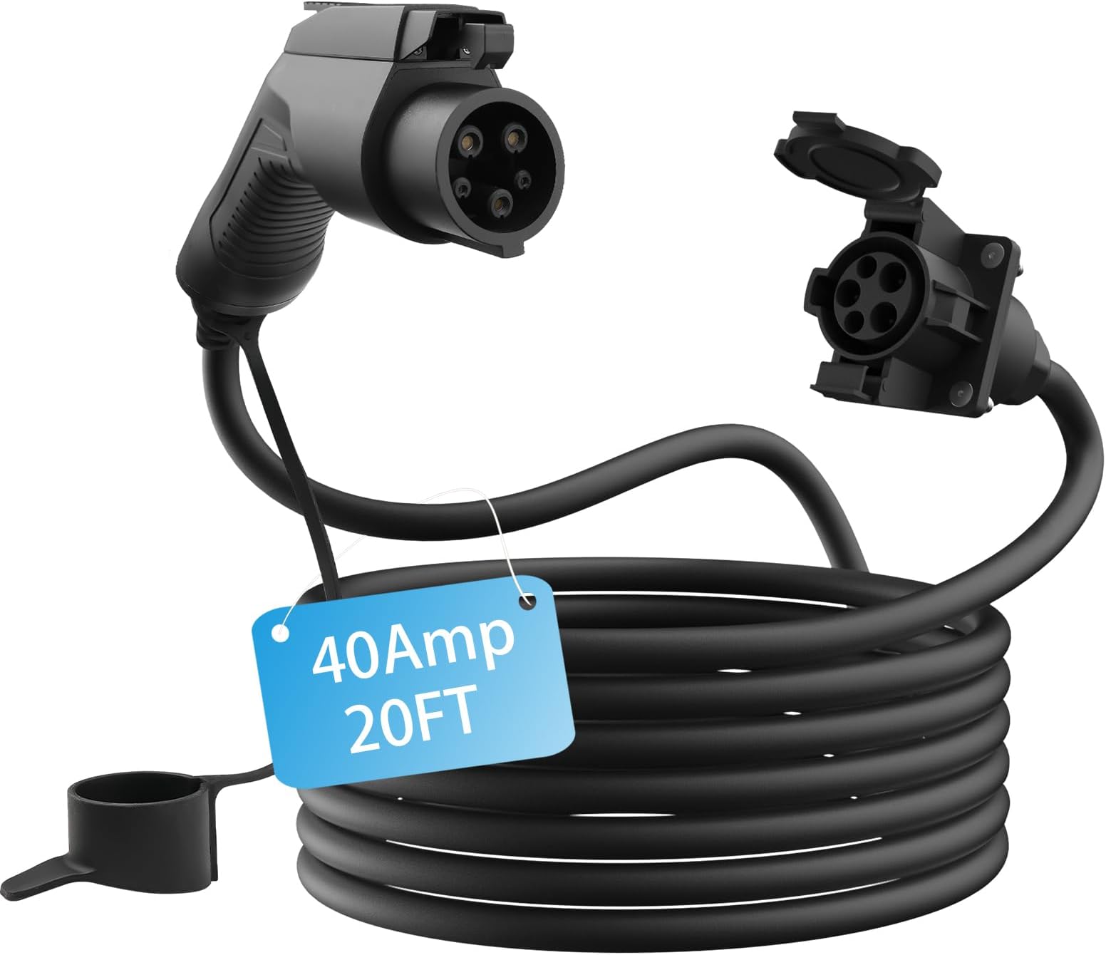 Amazon.com: Morec EV Charger Extension Cable, 40A 20FT Charging Cord ...