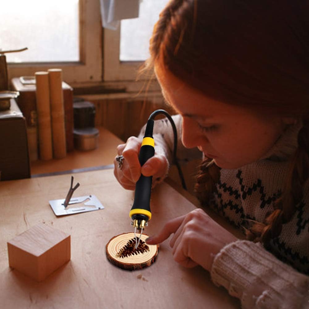 Viiart Professional Pyrography Tool Kit 60W Upgraded Wood Burning Kits ...