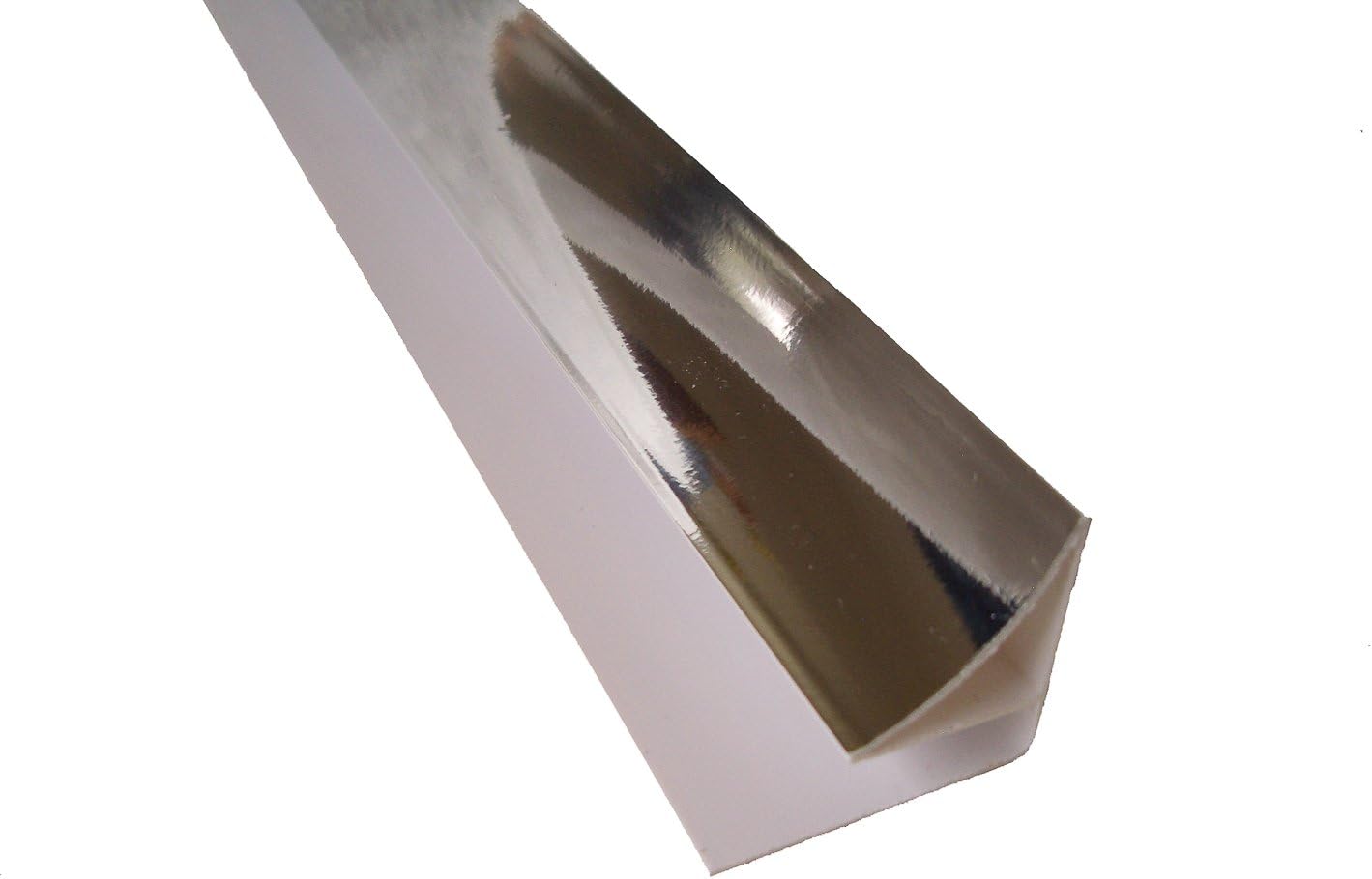 Chrome Panel Trim Perfect for Bathroom Kitchen Shower Wall PVC Cladding ...