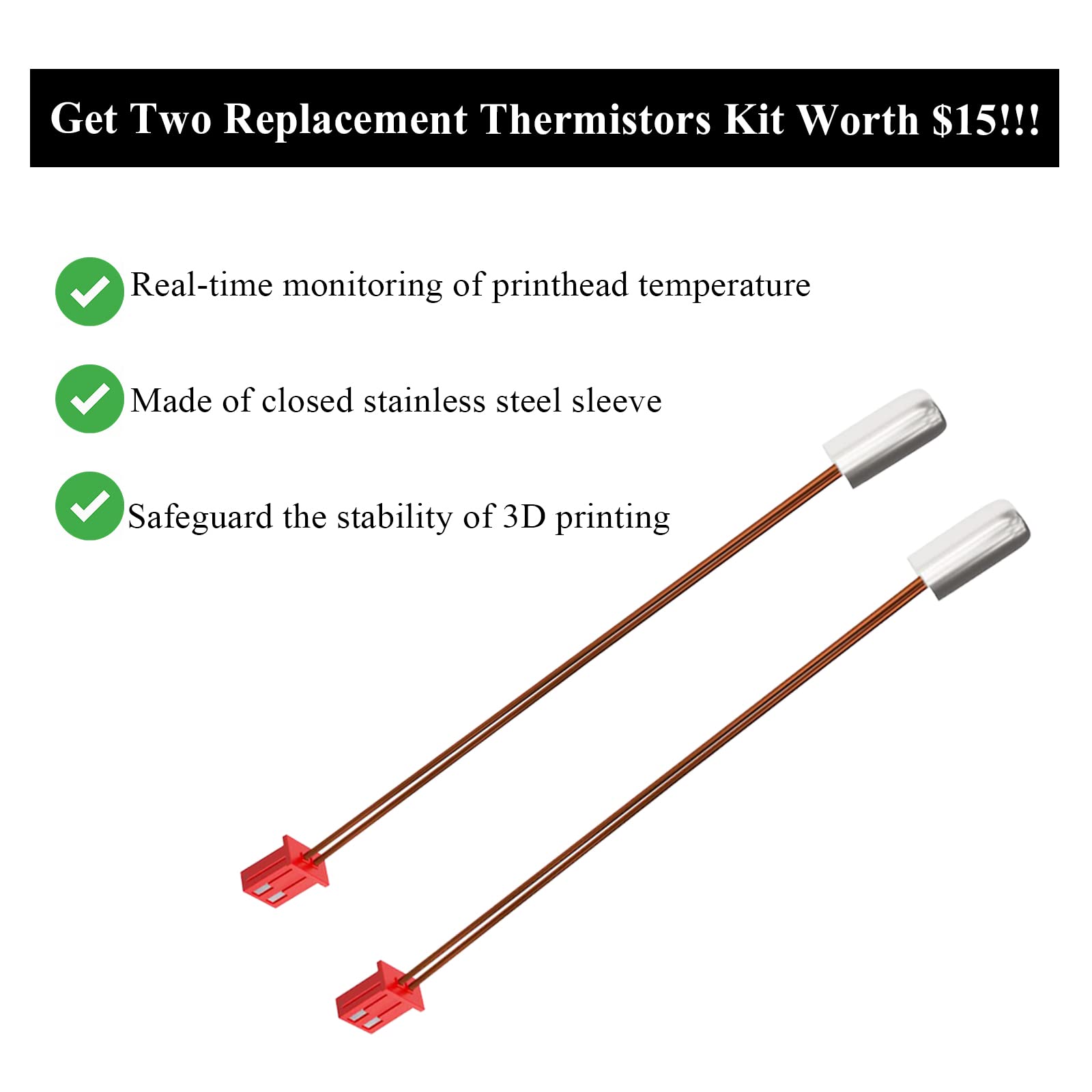 Snapklik.com : Creality Sprite Extruder Heater Block Kit Extra Thermistors High Temperature Pro ...