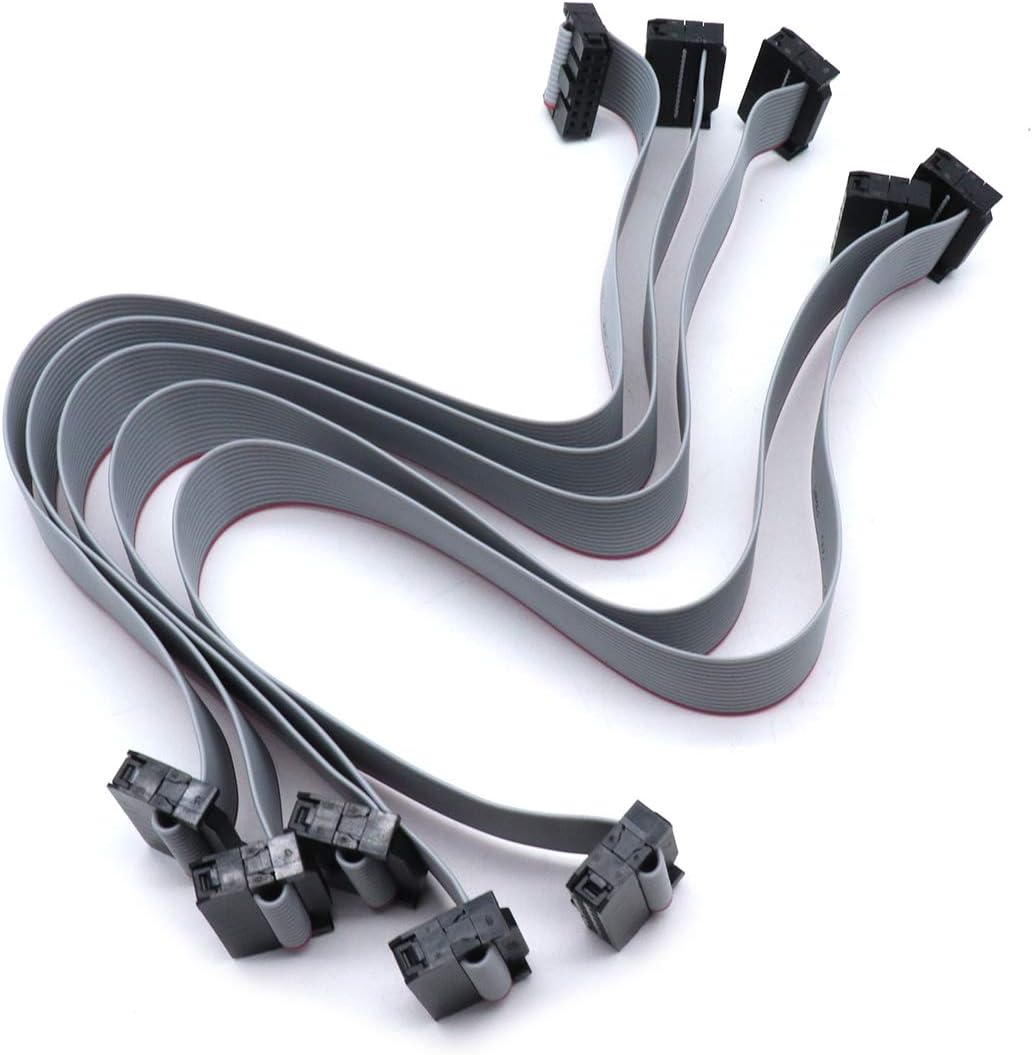 Amazon.com: Antrader 30CM 16-Pin IDC Connector Flat Ribbon Cable with ...