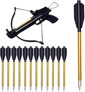 fUfIzU 6.3" Aluminum Crossbow Bolt with Replaceable Broadhead High ...