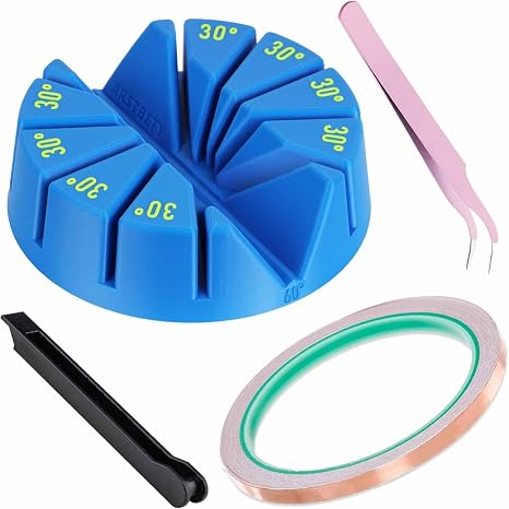 Amazon.com: Stained Glass Multi Angle Soldering Jig, 30°,60°,90°,120 ...