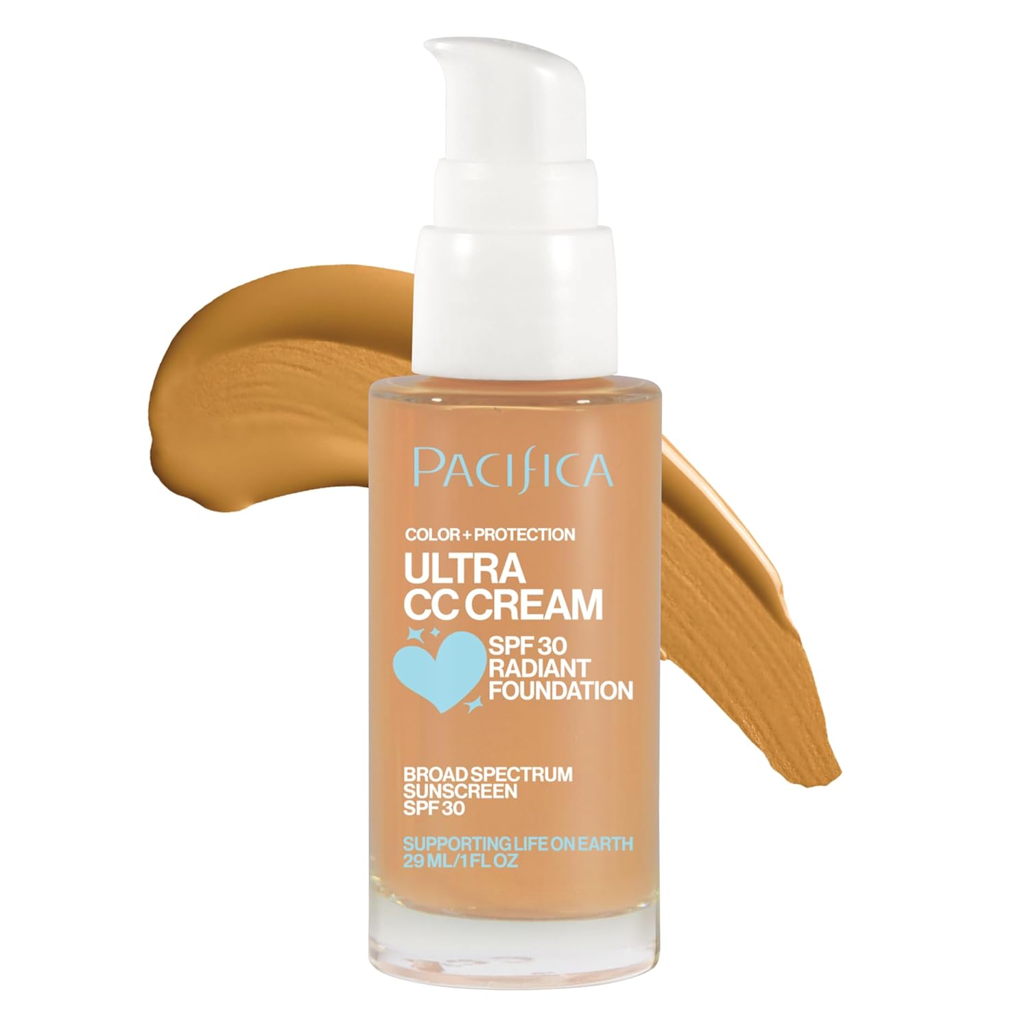 Amazon.com: Pacifica Ultra CC Cream Radiant Foundation SPF 17 - Warm ...