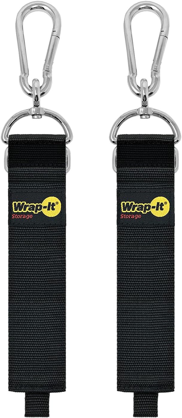Amazon.com: Hook 'n Hang Wrap-It Storage Straps - 24" (2-Pack) Black ...