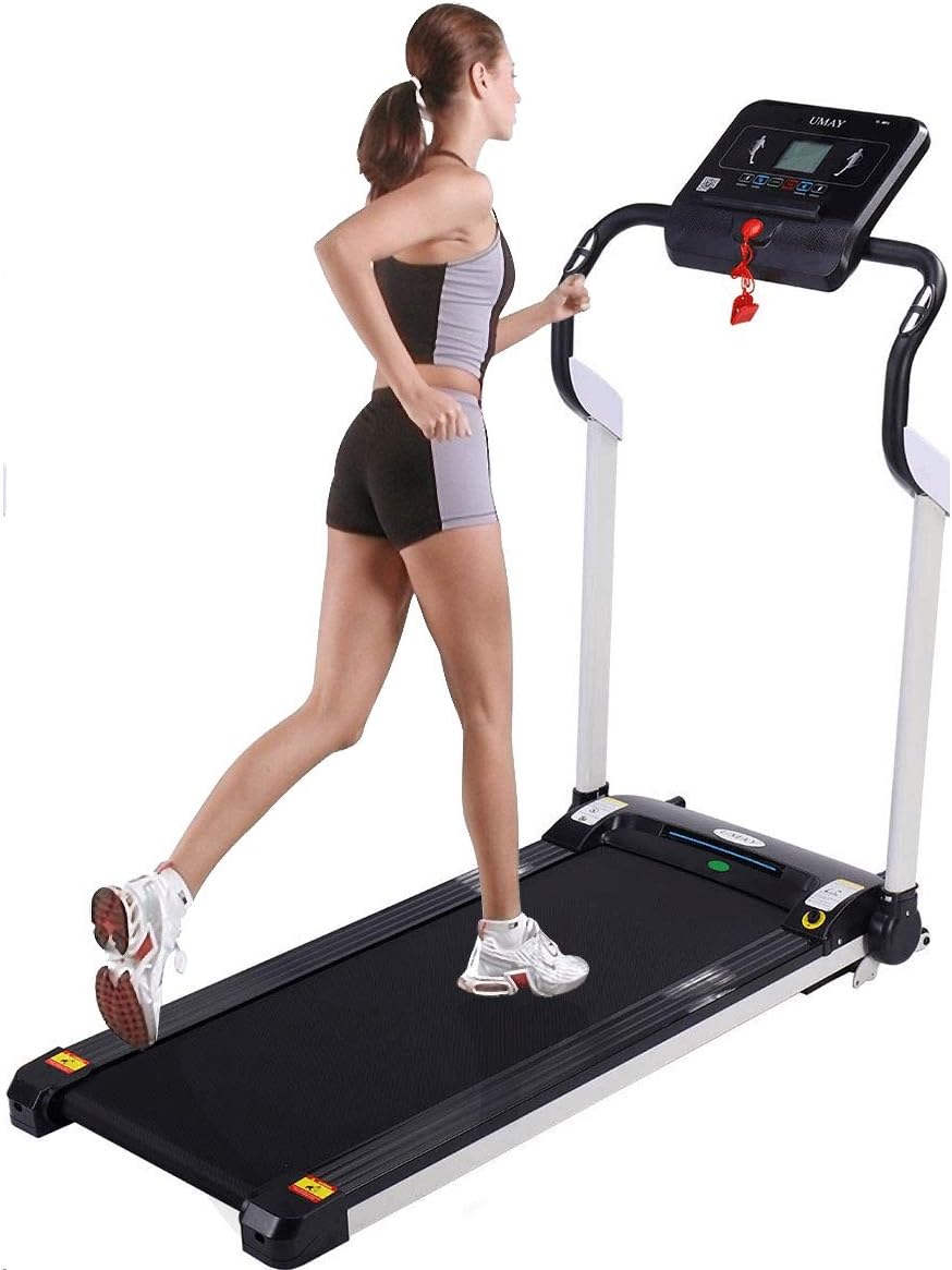Amazon.com : UMAY Easy Folding Treadmill Electric Motorized Power ...