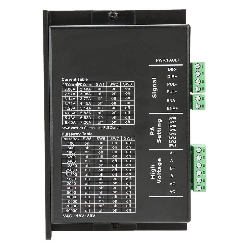 Amazon.com: Nema 34 Stepper Motor Driver, MA860C 2 Phase Stepper Motor ...