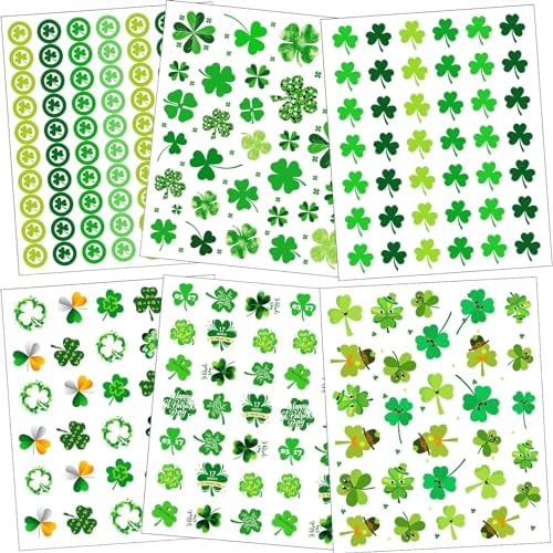 Amazon.com: St. Patrick's Day Stickers for Kids - 360 Pcs Shamrock ...