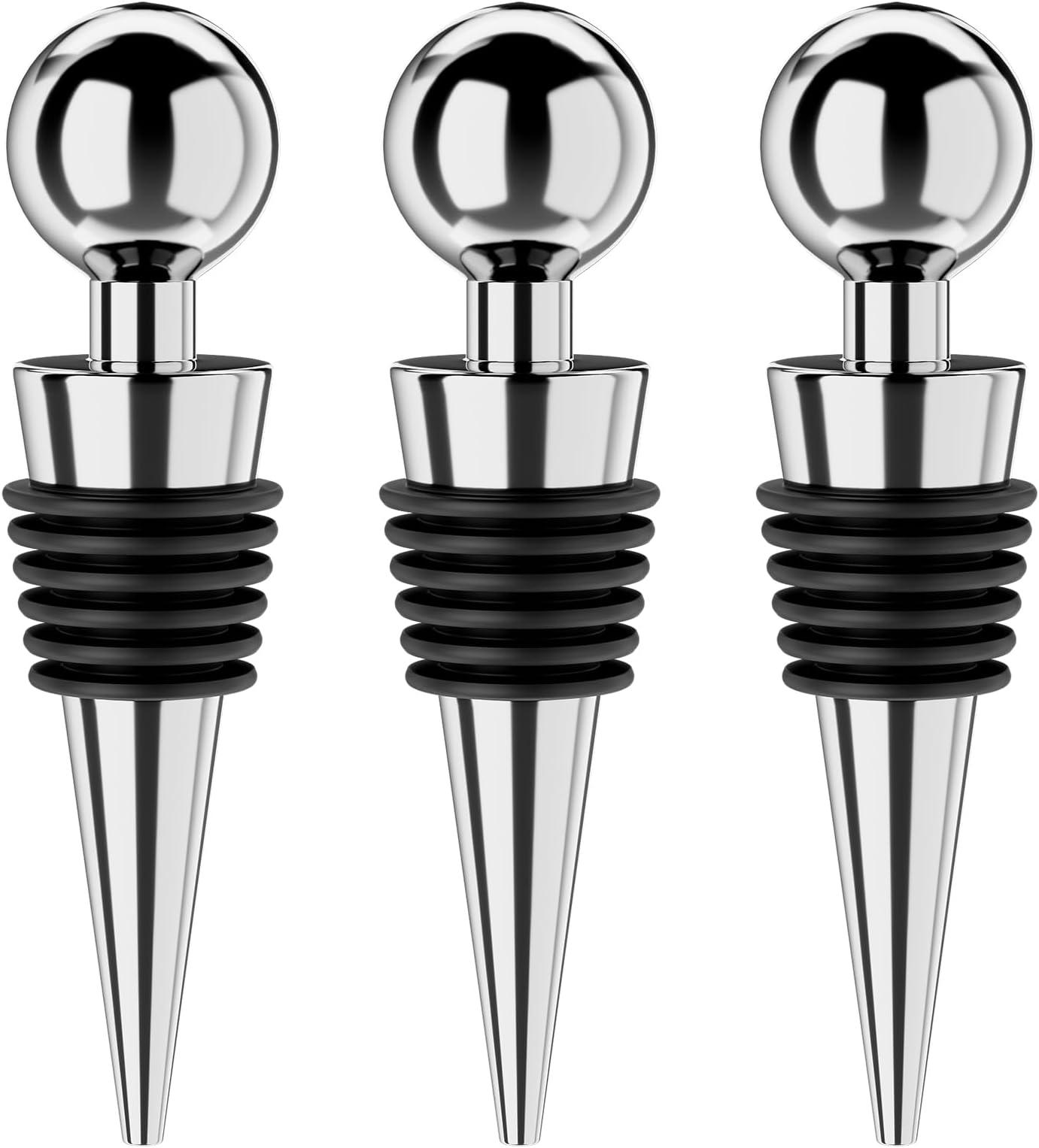 Amazon.com: BETTFOR Wine Stoppers for Wine Bottles 3Pcs Vacuum Wine ...
