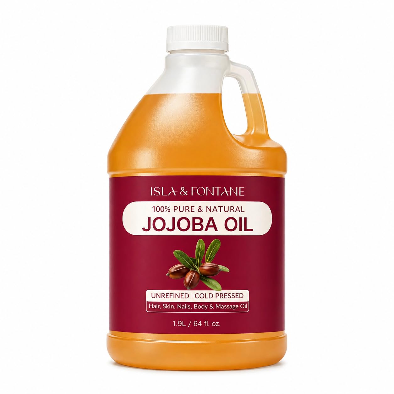 Amazon.com : ISLA & FONTANE Jojoba Oil – 64 fl oz | 100% Pure & Natural ...
