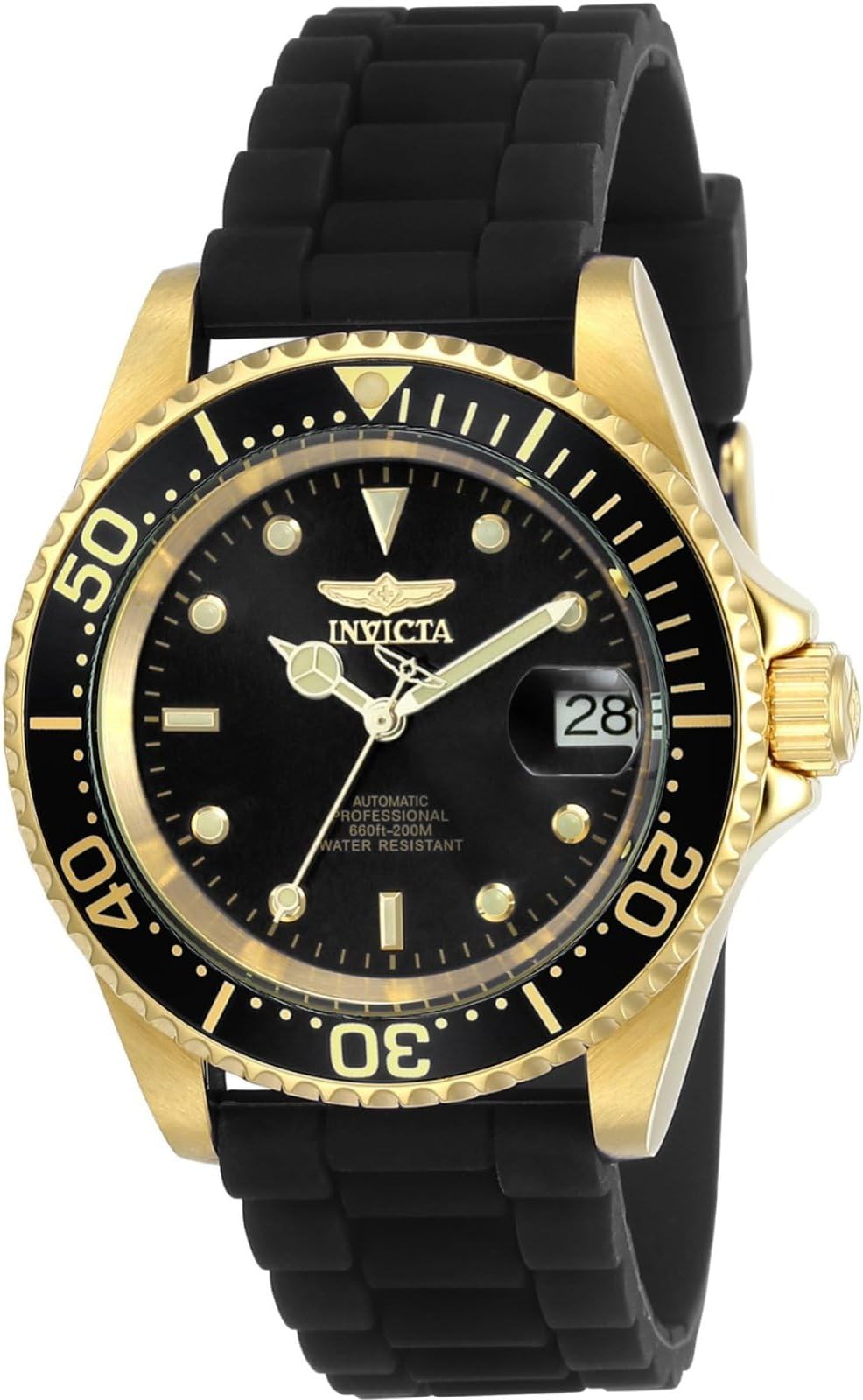 Invicta Men's Pro Diver 40mm Stainless Steel Automatic Watch, Silver ...