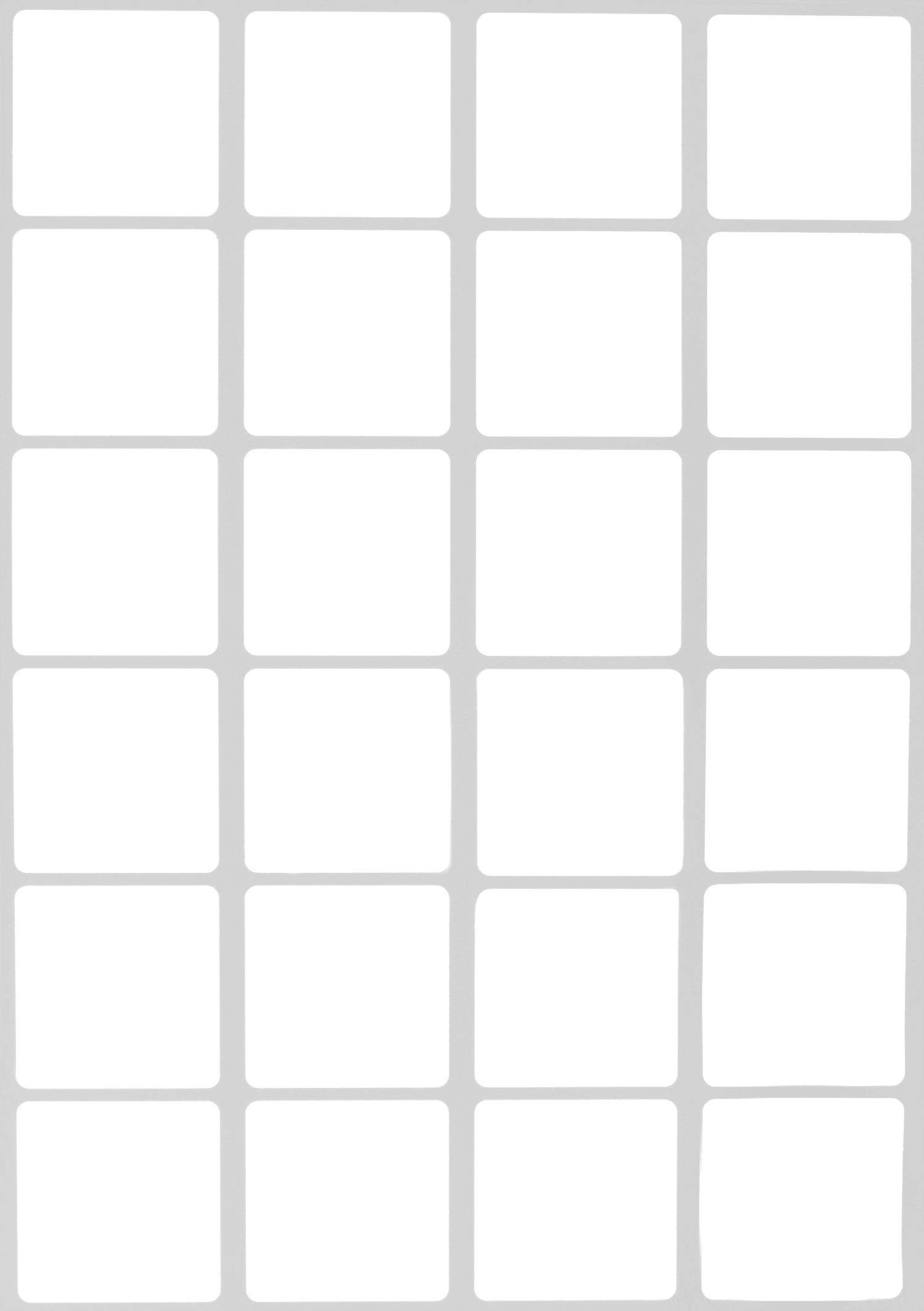 Amazon.com : Packaging Seals Sticker in White Stickers Square Labels 1 ...