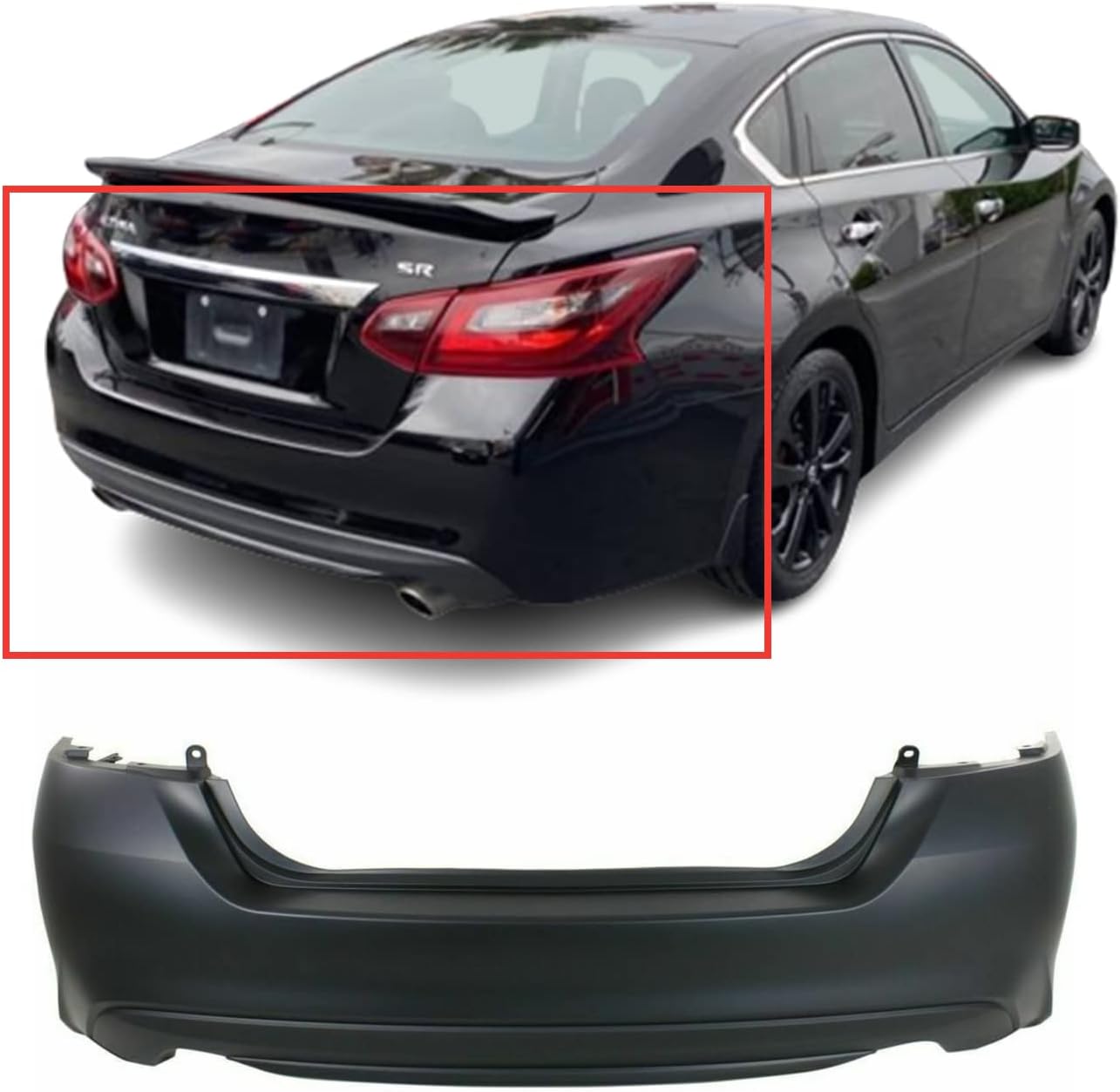 Amazon.com: MBI AUTO - Painted To Match, Rear Bumper Cover for 2013 ...