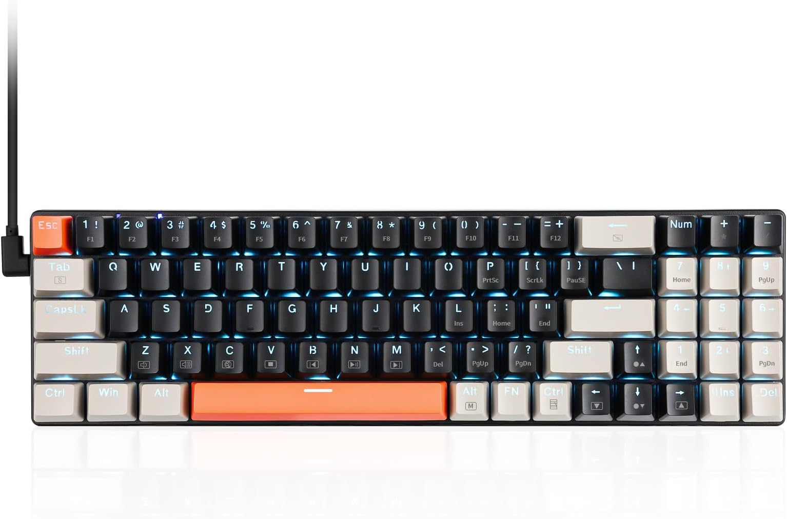 Amazon.com: Corsair K65 LUX RGB Compact Mechanical Keyboard - USB ...