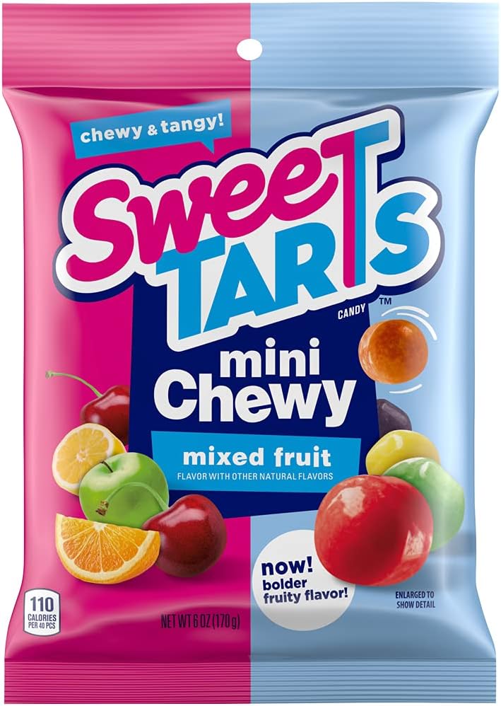 Amazon.com : SweeTARTS Mini Chewy Candy, 6 Ounce, Pack of 12 : Candy ...