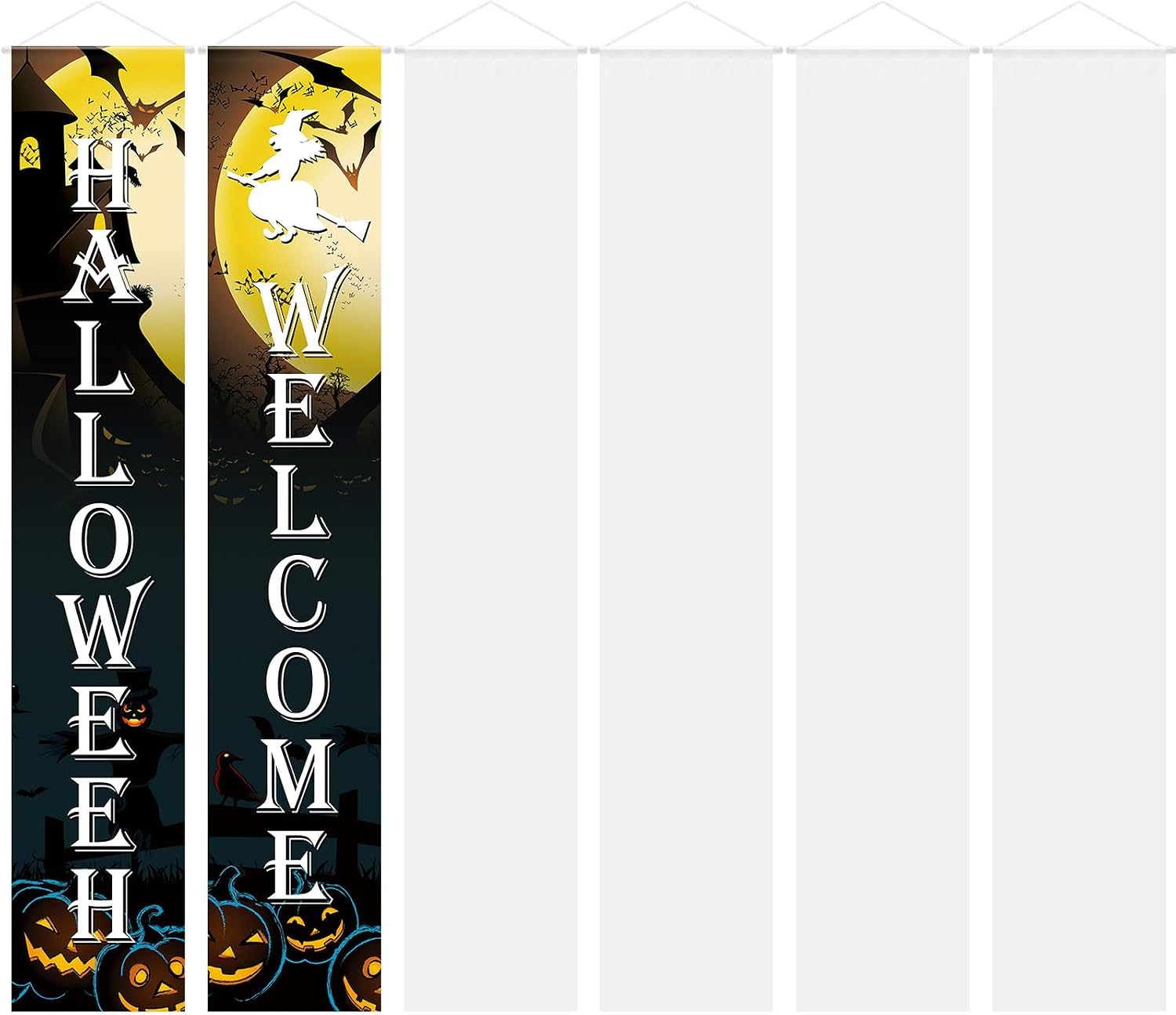 Amazon.com : Preboun 3 Pair Hanging Blank Banner Signs Graduation DIY ...
