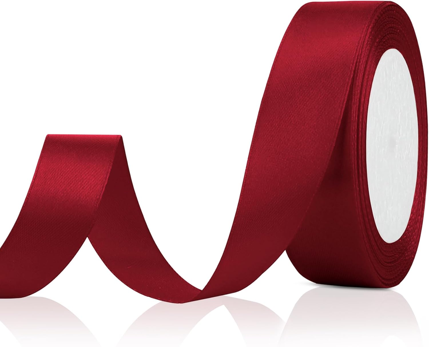 Amazon.com: Wine Red Ribbon Burgundy Satin Ribbon for Gift Wrapping 1 ...